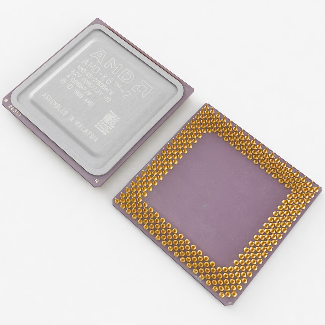 3D Amd K6-2 Cpu - TurboSquid 1478141