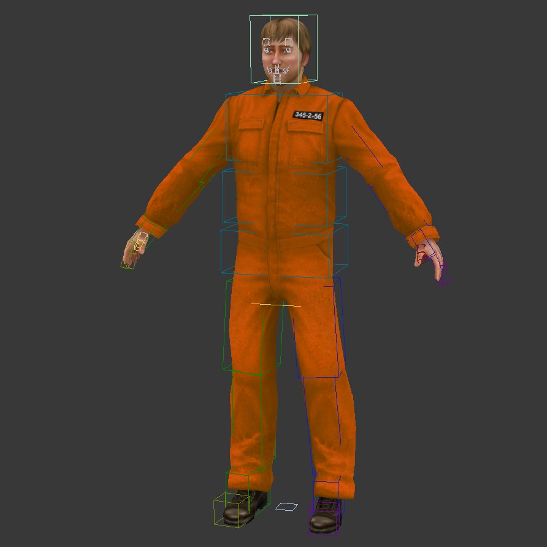 Prisoner Rig Animation 3d Model