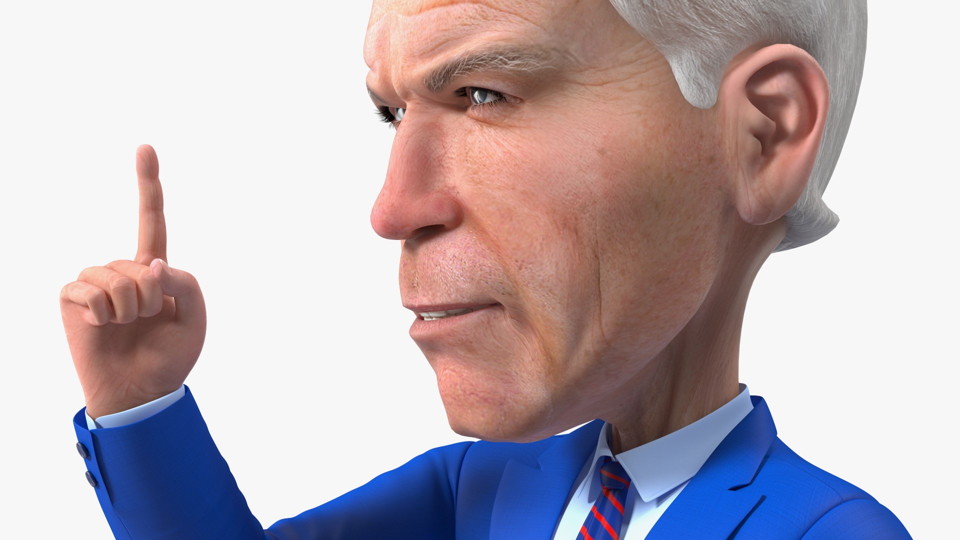 Cartoon Joe Biden Thumbs Up 3D model - TurboSquid 1789524