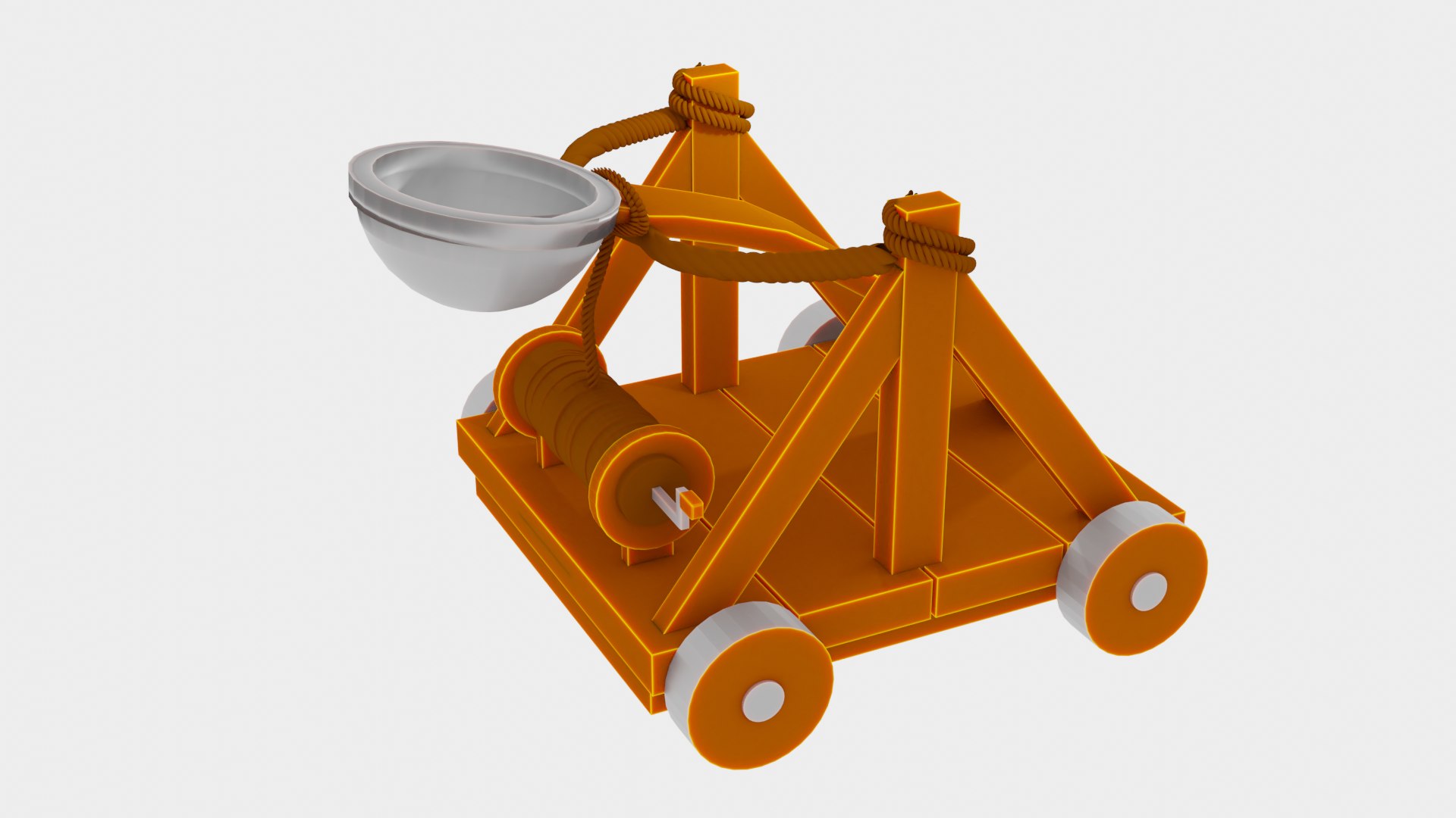 Catapult old fashion model - TurboSquid 1719769