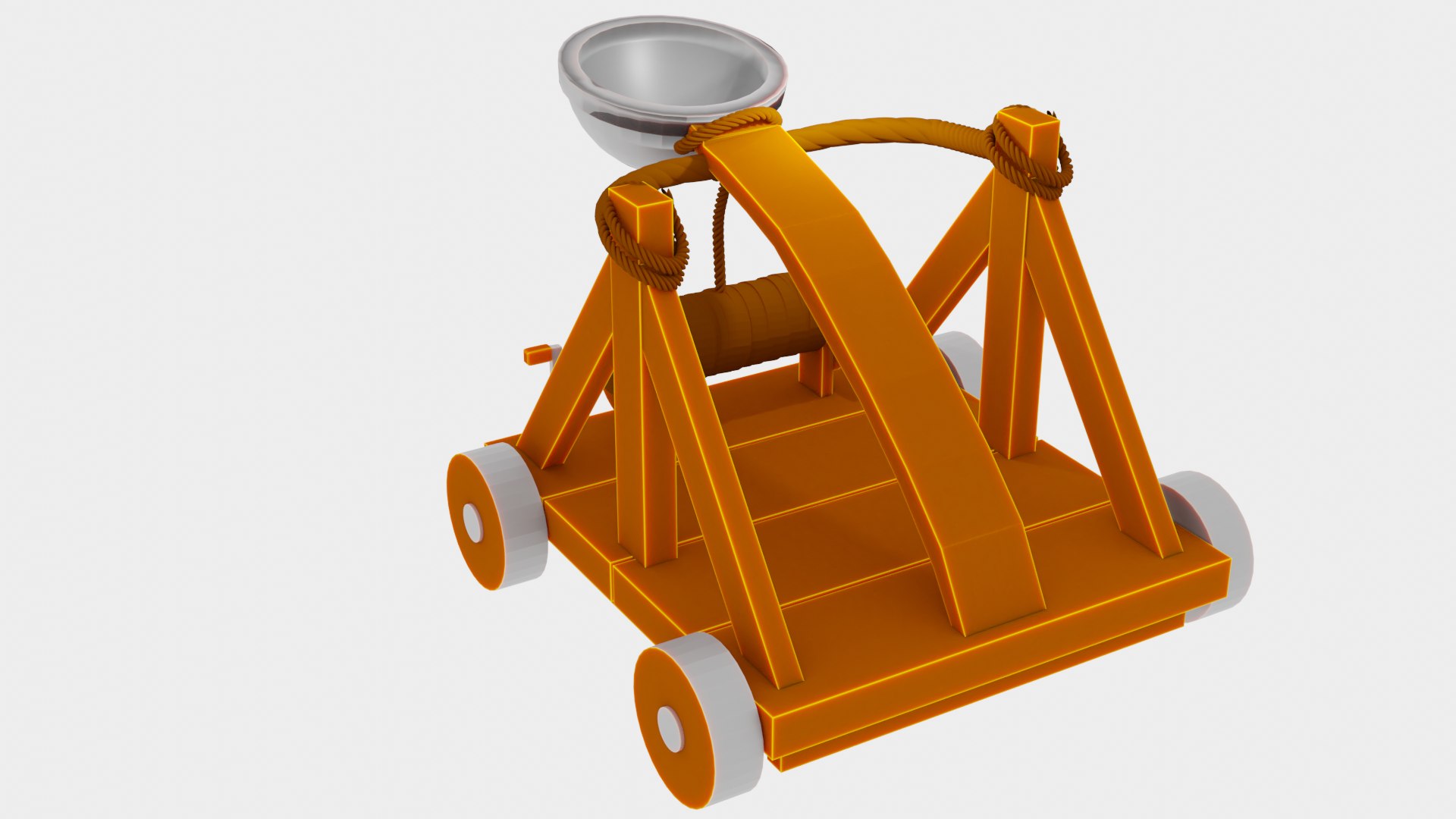 Catapult old fashion model - TurboSquid 1719769