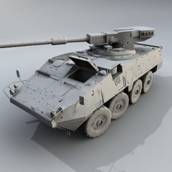 armored lav iii 3d model