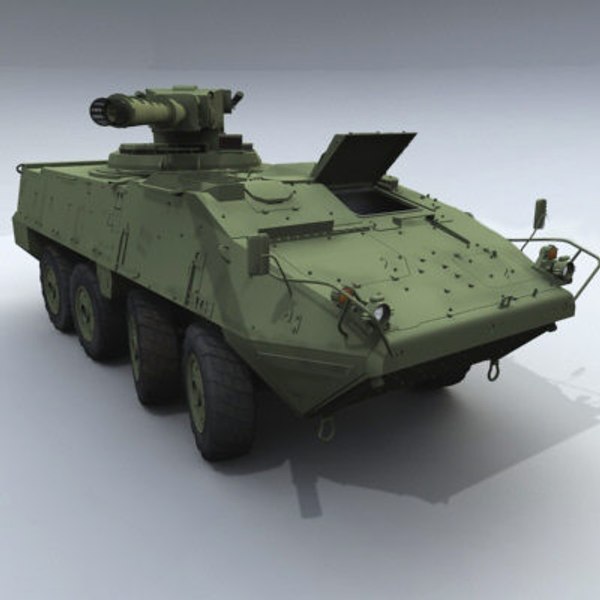 armored lav iii 3d model