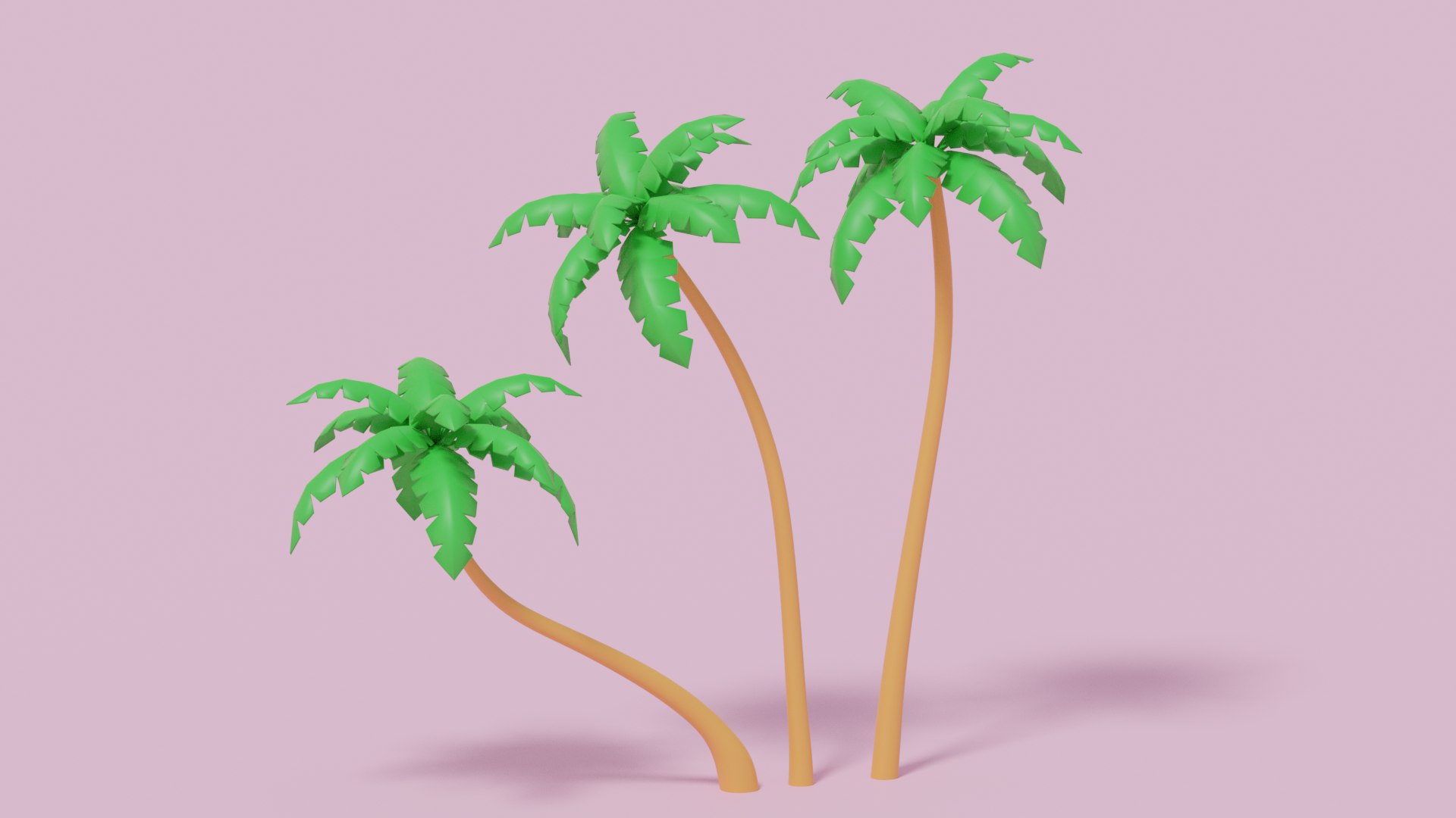 Cartoon Palm Tree 3D Model - TurboSquid 2325355