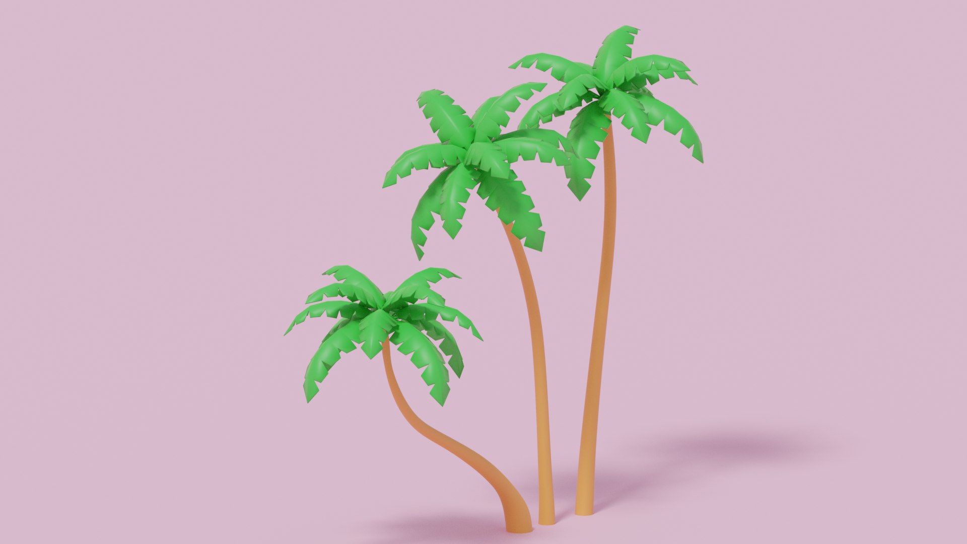Cartoon Palm Tree 3D Model - TurboSquid 2325355