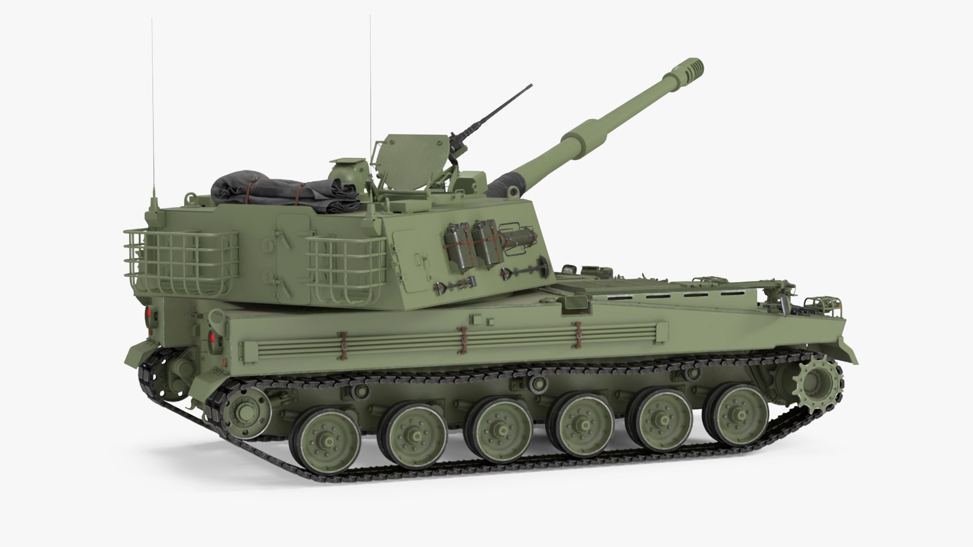 3D Self Propelled Artillery System Rigged For Maya - TurboSquid 2330190