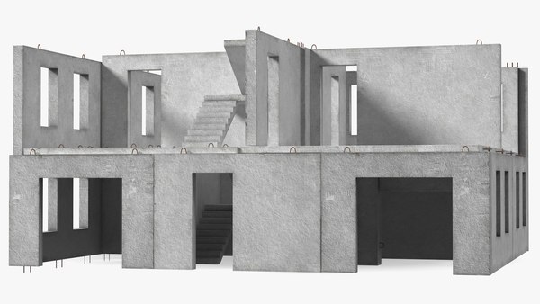 3D model Precast Concrete Panel House - TurboSquid 1796034