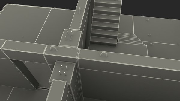 3D model Precast Concrete Panel House - TurboSquid 1796034
