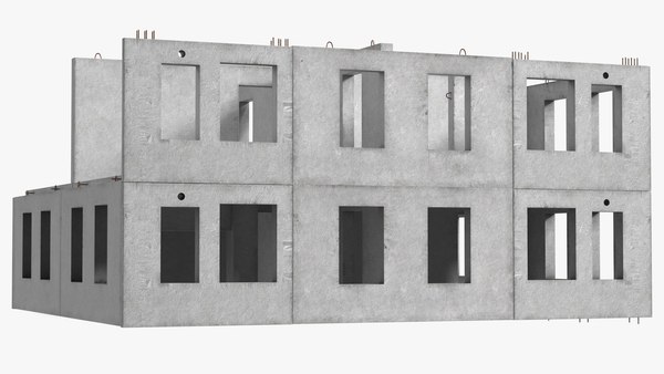 3D model Precast Concrete Panel House - TurboSquid 1796034
