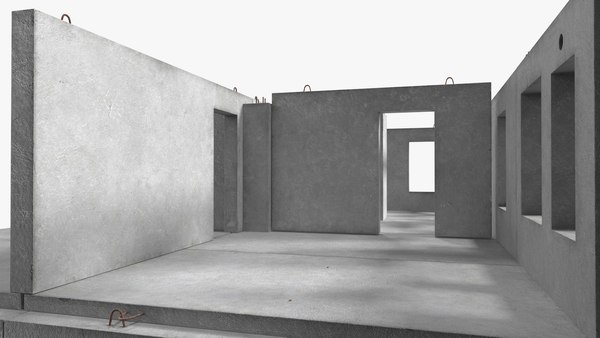 3D model Precast Concrete Panel House - TurboSquid 1796034
