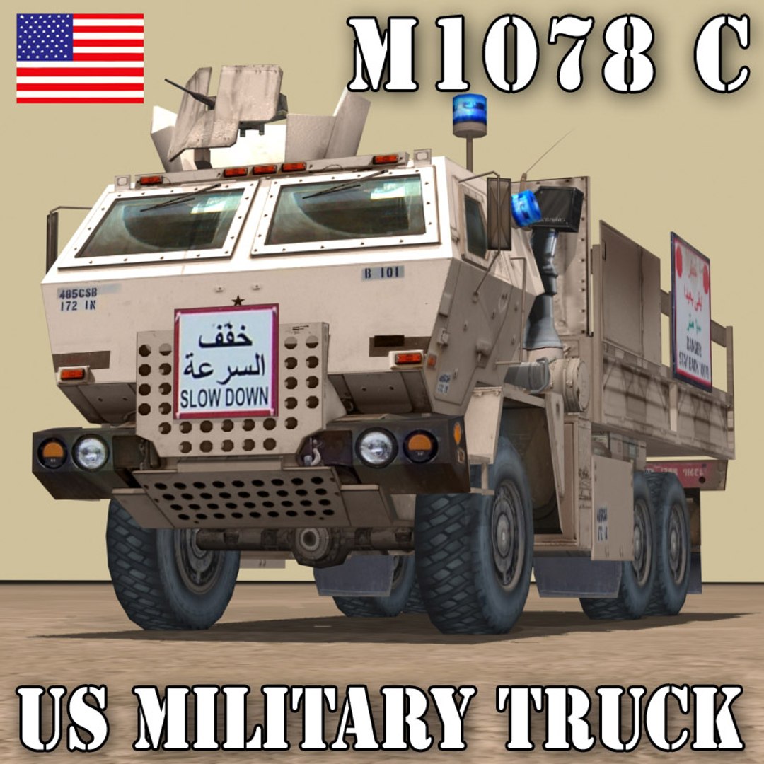 3d Model M1078 Cargo Truck Transport