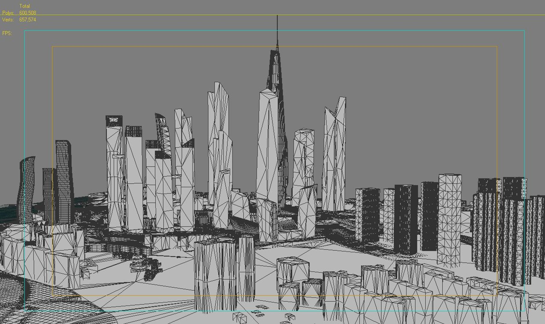 Seoul Buildings 3d Model