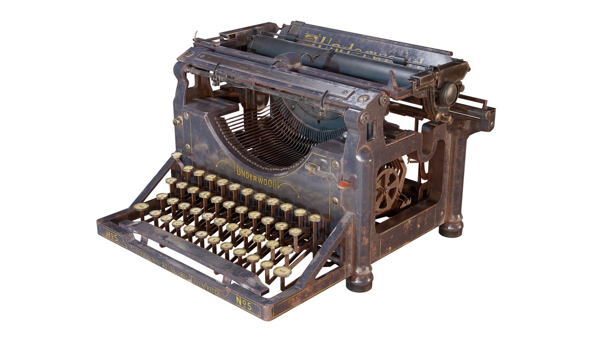 Underwood Typewriter Model - TurboSquid 1984707
