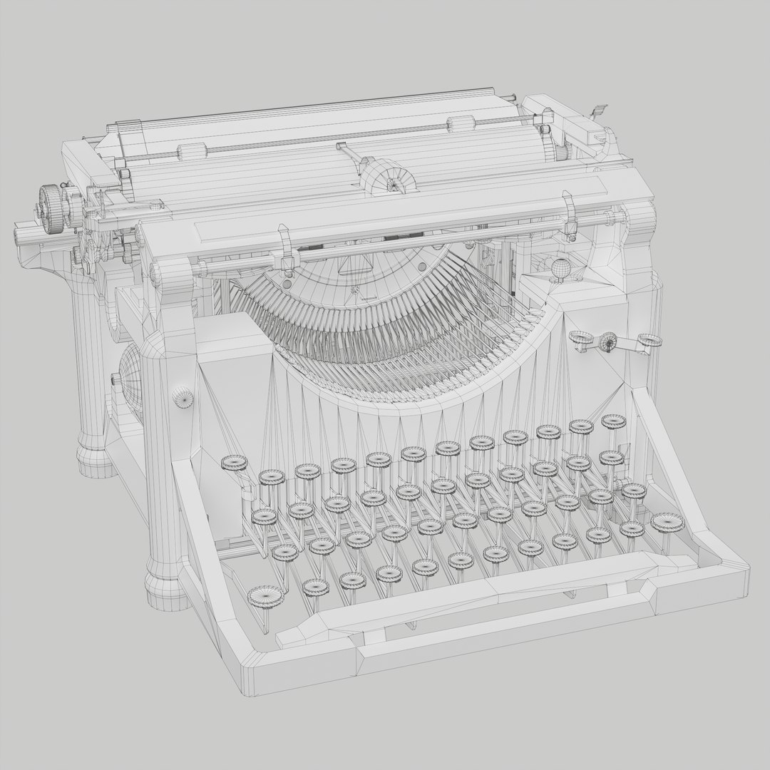 Underwood Typewriter model - TurboSquid 1984707
