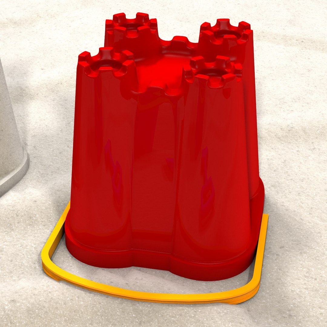 3d Model Sand Castle Bucket