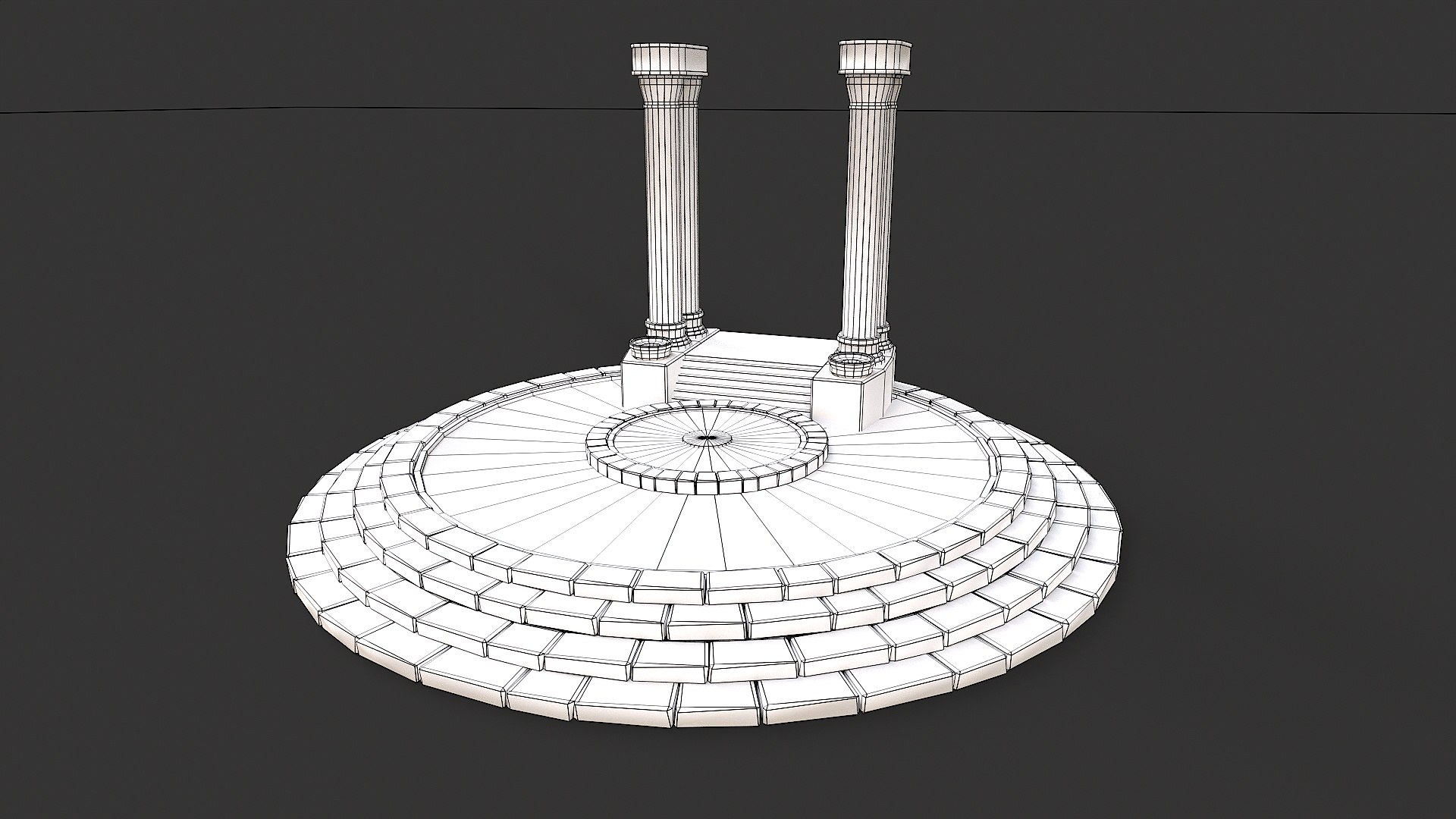 Ancient Circular Stone Platform Altar Collection 3D - TurboSquid 2360068