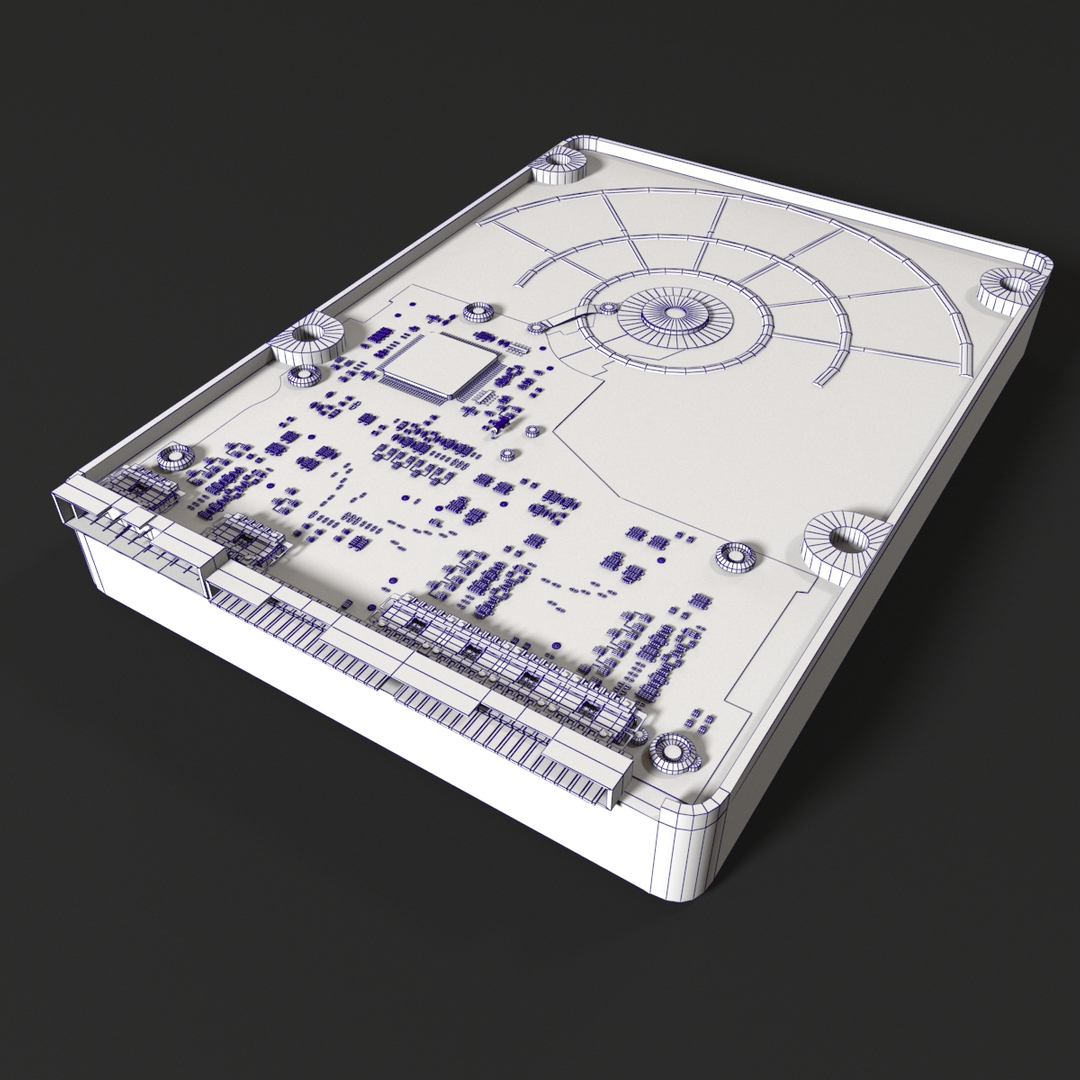 3D computer hard drive - TurboSquid 1332637