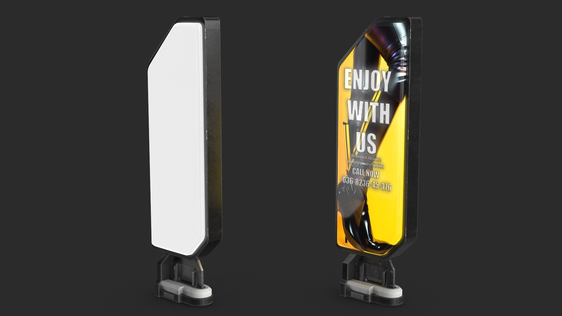 3D Sci-fi Billboard Sign V3 Model - TurboSquid 2134078