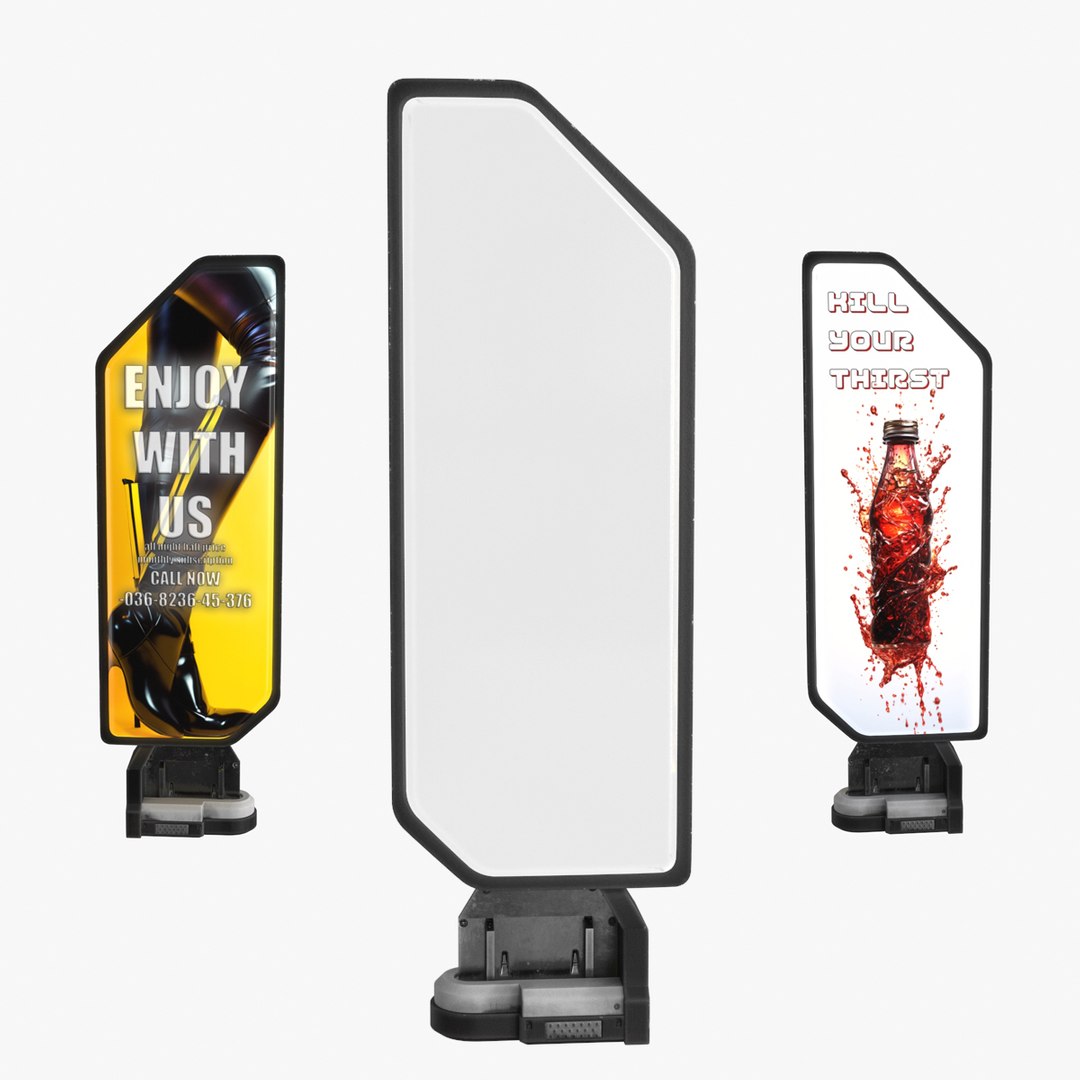 3D Sci-fi Billboard Sign V3 Model - TurboSquid 2134078