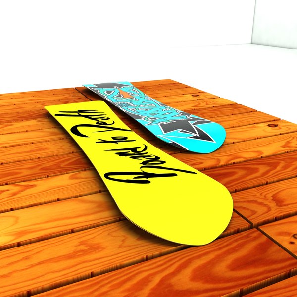 snowboard snow board 3d model