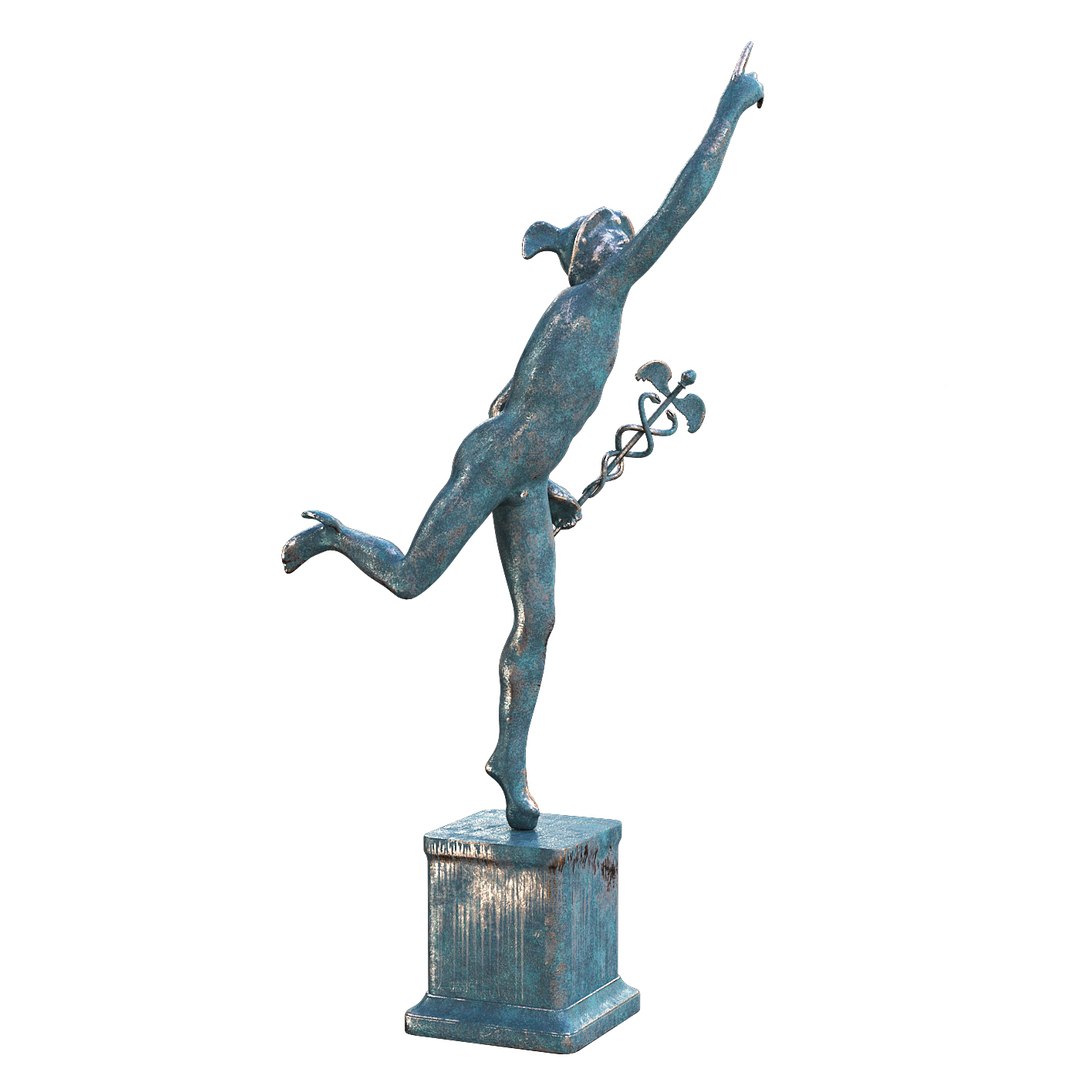 Bronze Statue Mercury 3D Model - TurboSquid 1493826