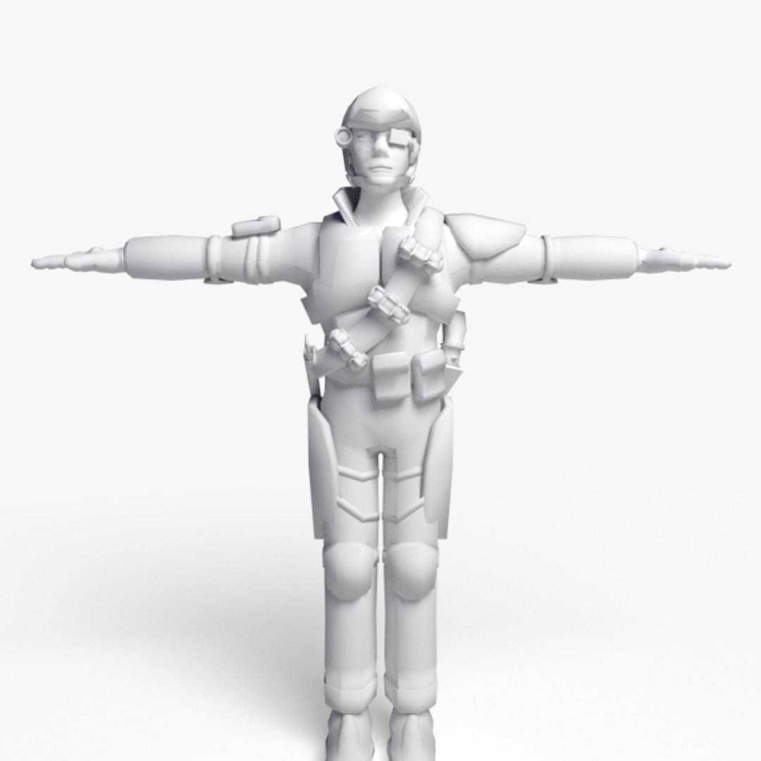 Modern Soldier 3d Model