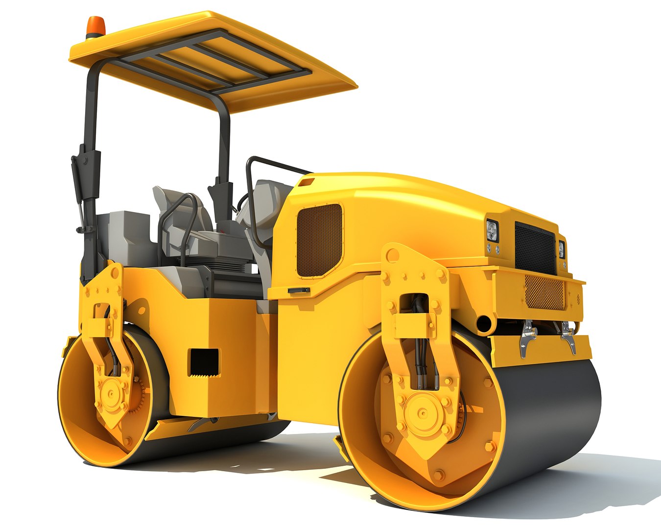 Tandem Vibratory Roller 3D Model - TurboSquid 1359904