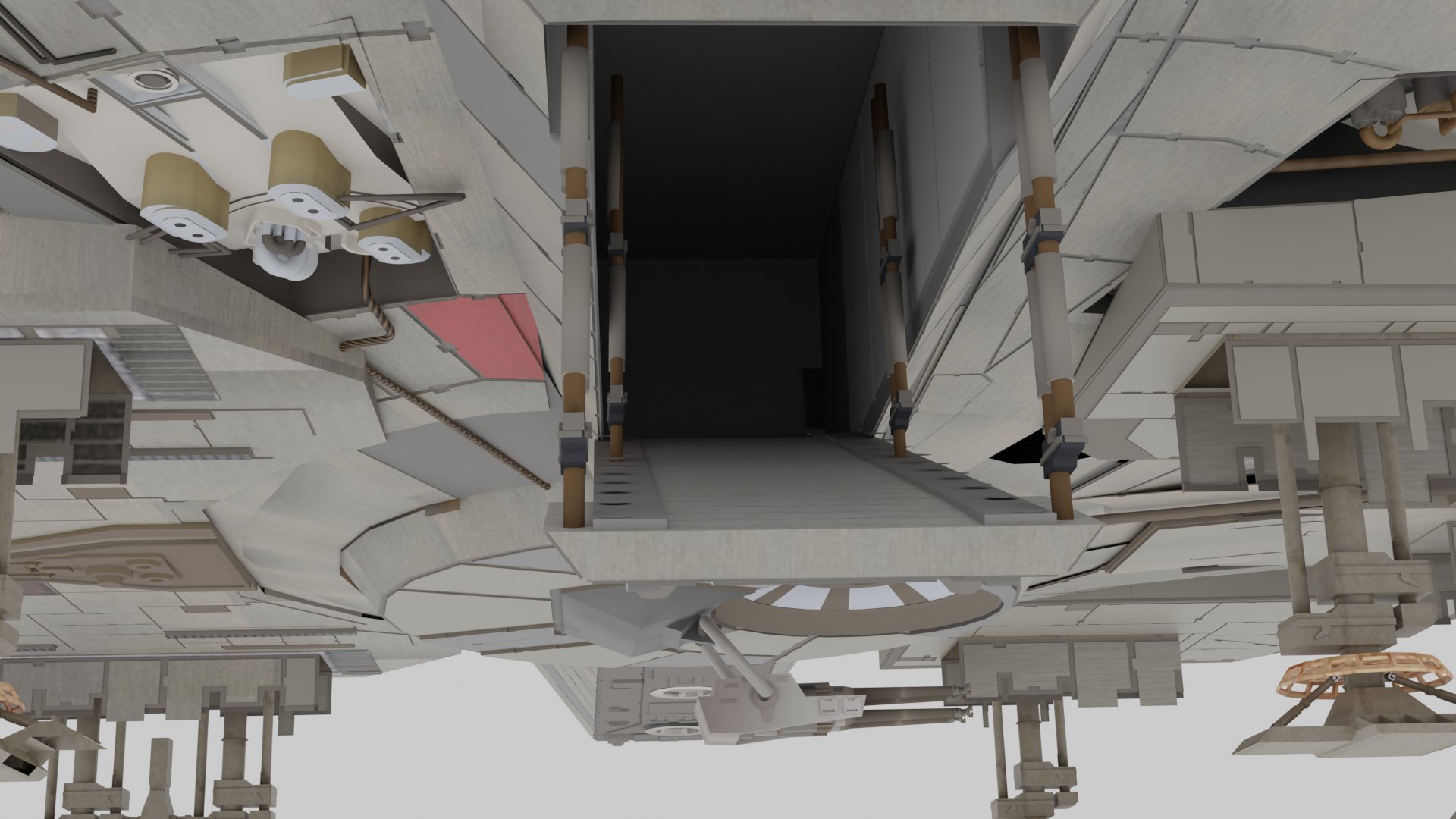 3D Model Star Wars Millenium Falcon Full Interior - TurboSquid 1840319