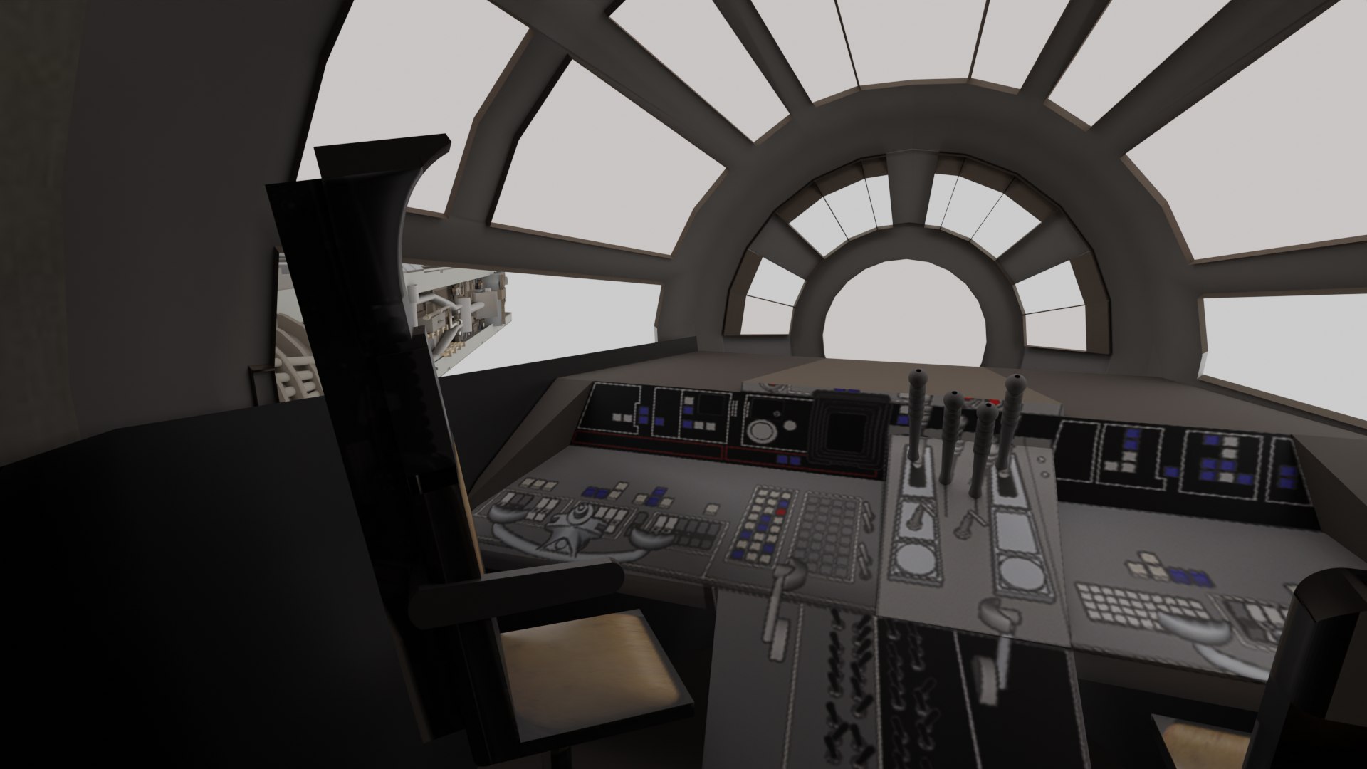 3D Model Star Wars Millenium Falcon Full Interior - TurboSquid 1840319