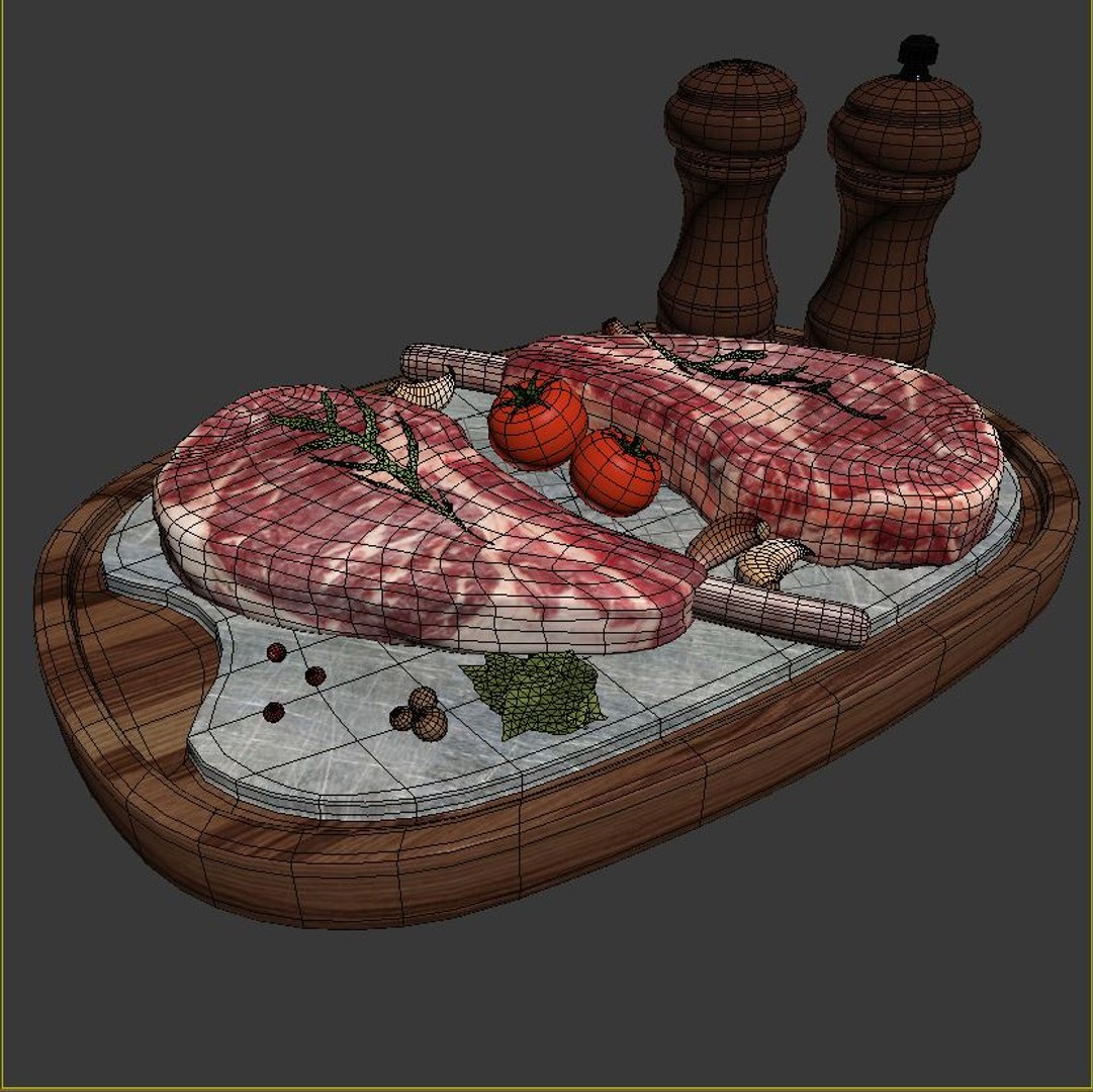 3D Model Beef Steaks - TurboSquid 1153359