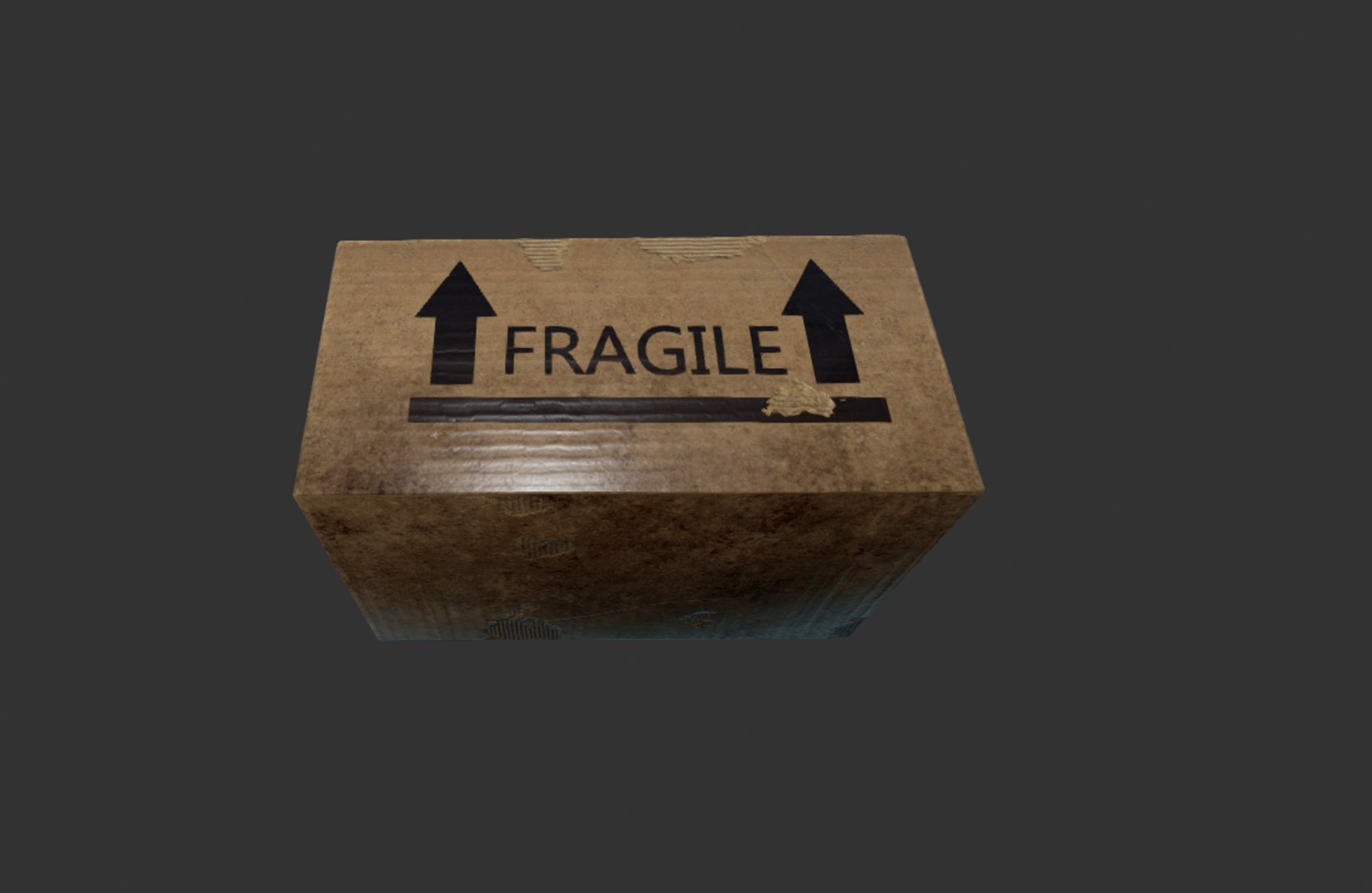 ripped cardboard box ready 3d 3ds