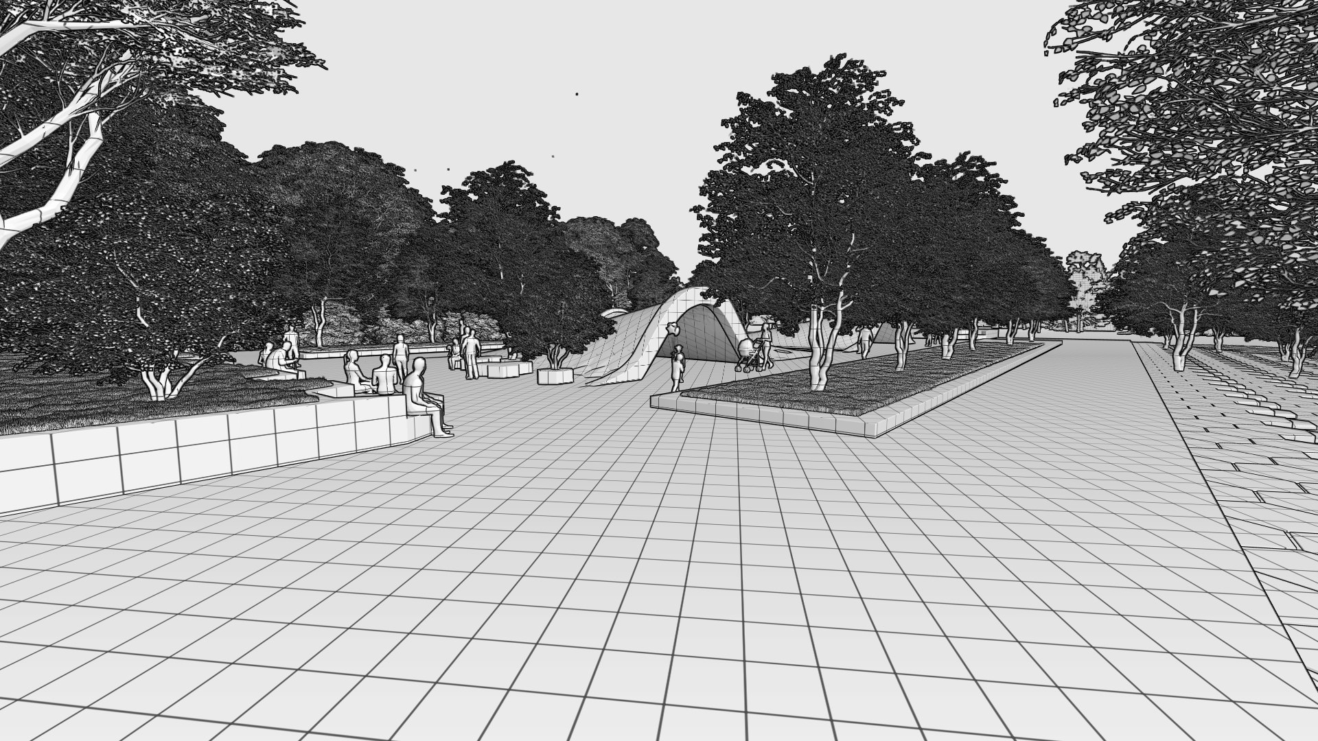 Park-Landscape 3D model - TurboSquid 1967205