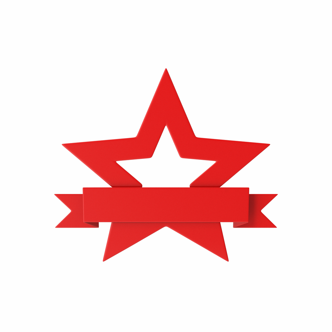Red Star Banner 3D Model - TurboSquid 2036489
