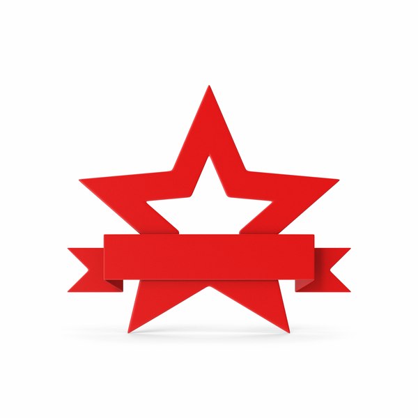 modelo 3d Red Star Banner - TurboSquid 2036489