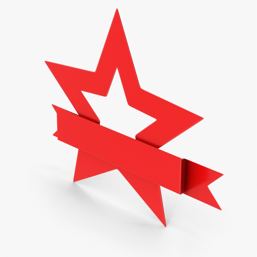 modelo 3d Red Star Banner - TurboSquid 2036489