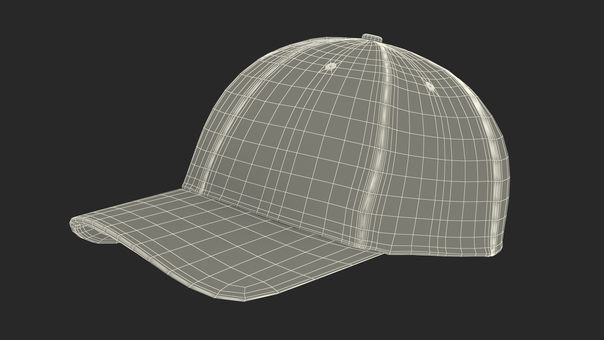 3d Model Baseball Hat 3