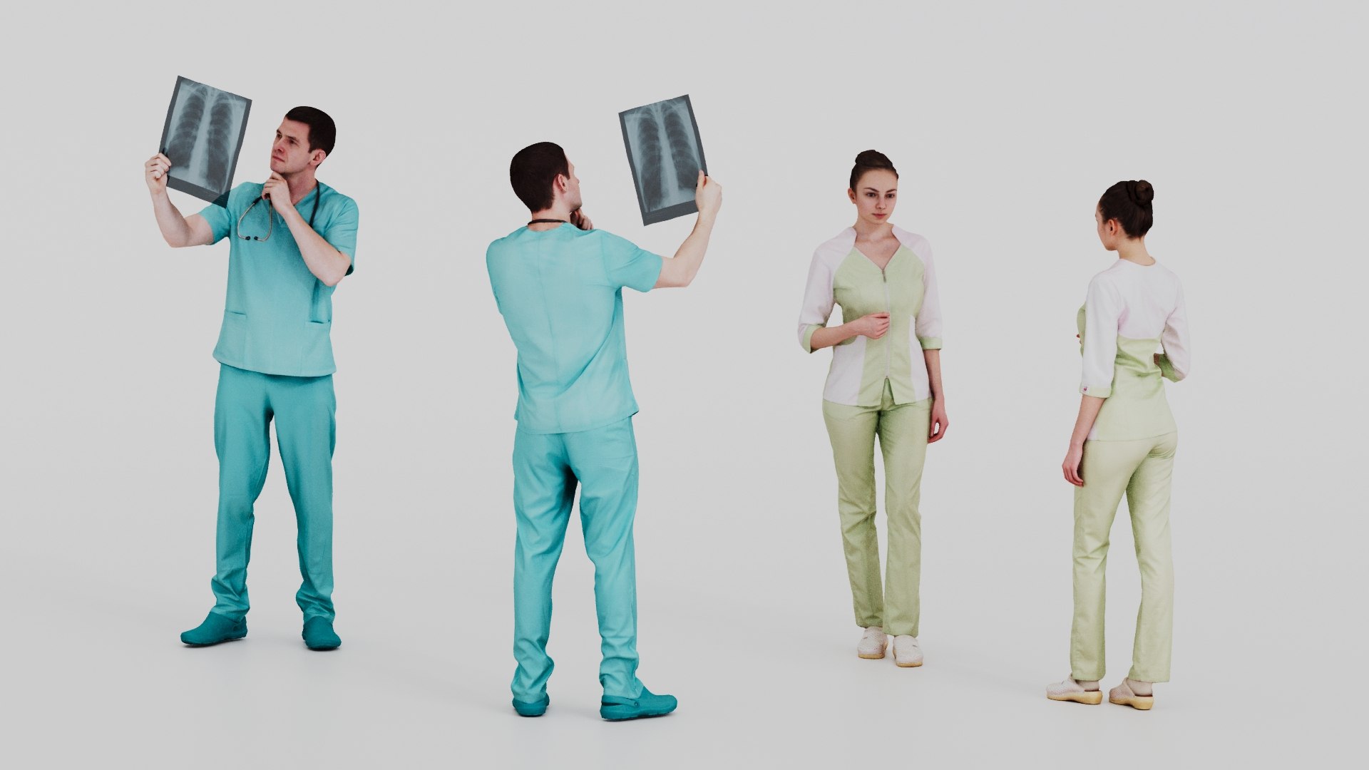 3D MEDICAL PEOPLE - 7x - TurboSquid 2171471