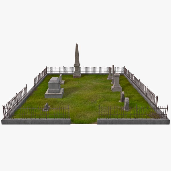 3d graveyard grass