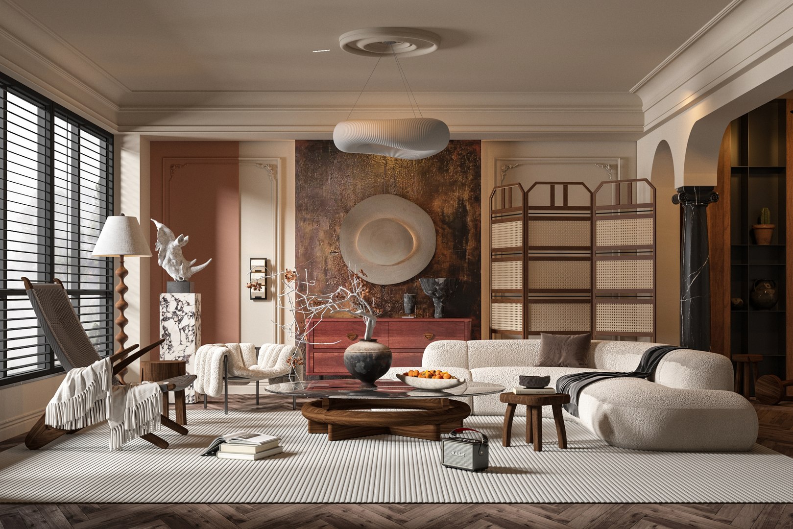 3D Personalized Colorful Living Room Interior Design model - TurboSquid ...