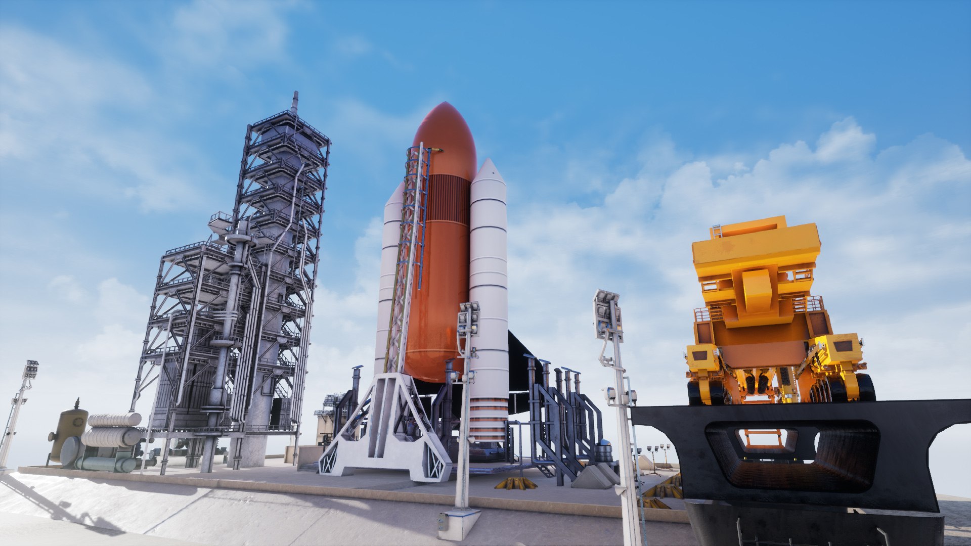 Space Shuttle Launch Realistic Environment 3D Model - TurboSquid 2105261