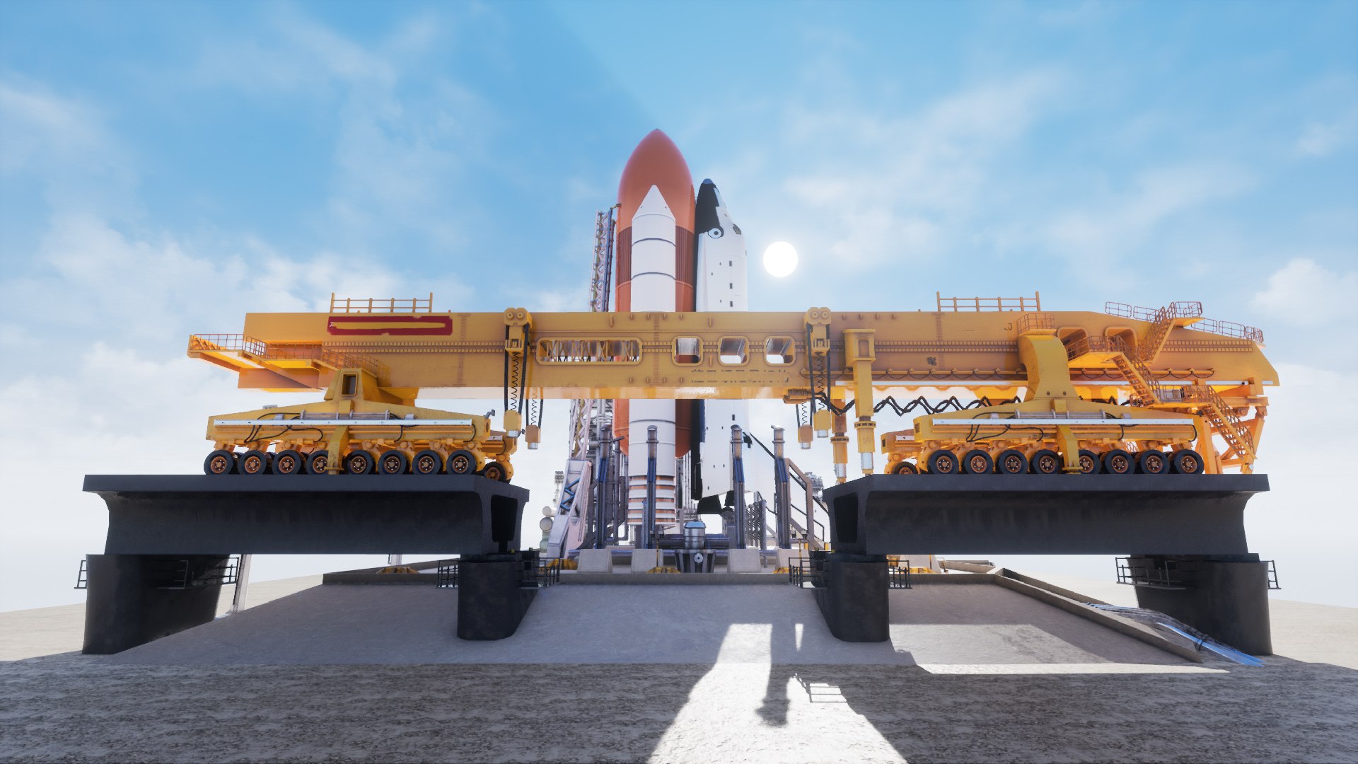 Space Shuttle Launch Realistic Environment 3D Model - TurboSquid 2105261