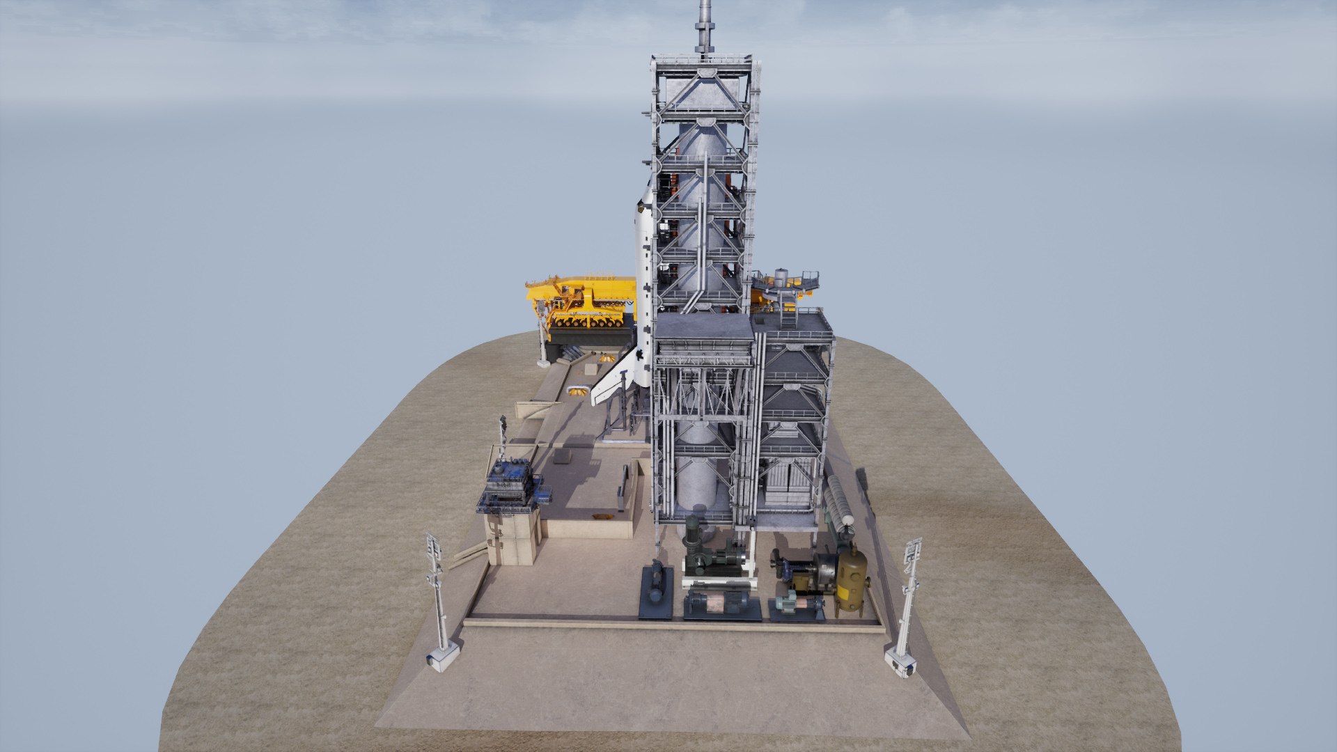 Space Shuttle Launch Realistic Environment 3D Model - TurboSquid 2105261