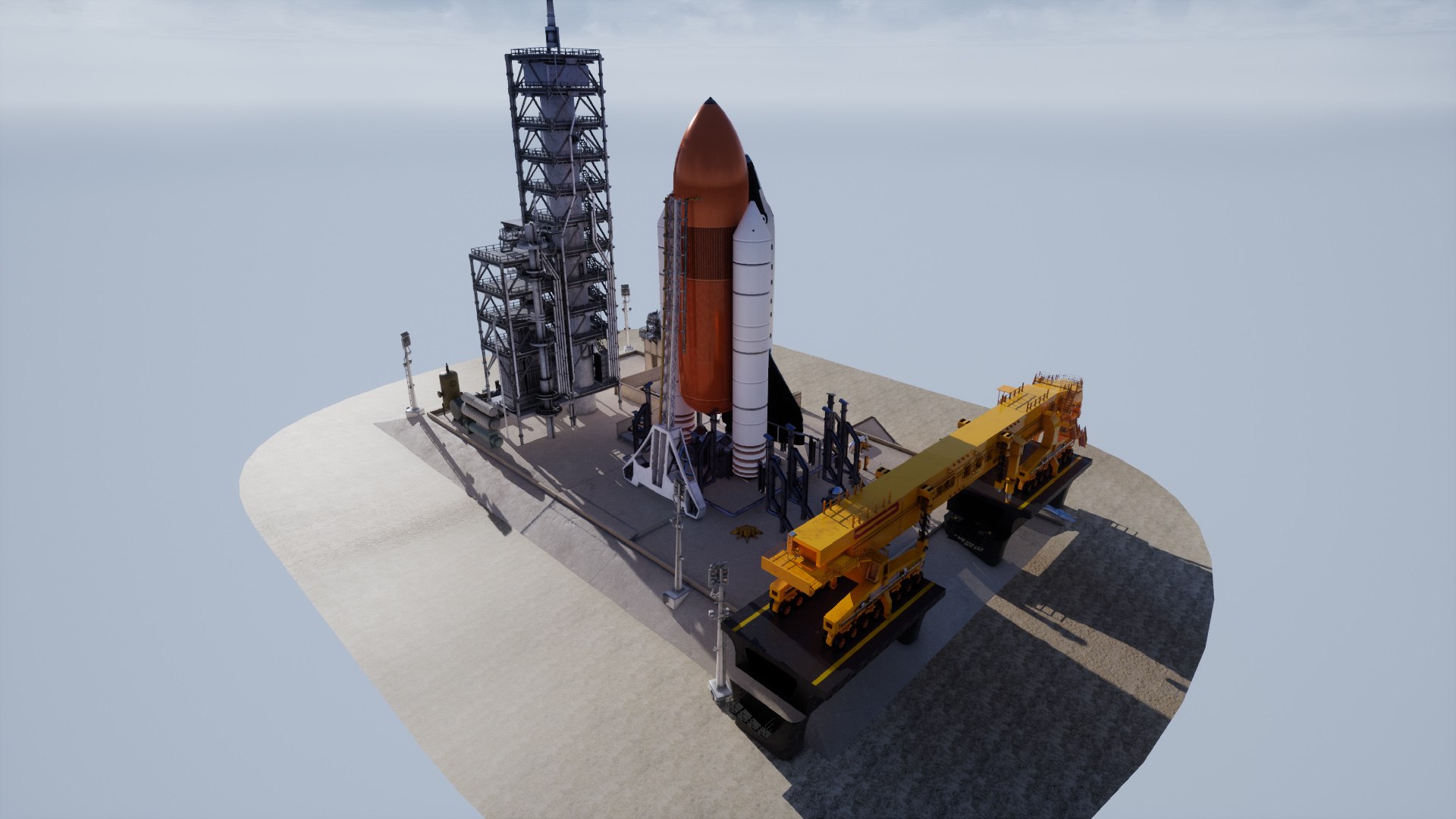 Space Shuttle Launch Realistic Environment 3D Model - TurboSquid 2105261