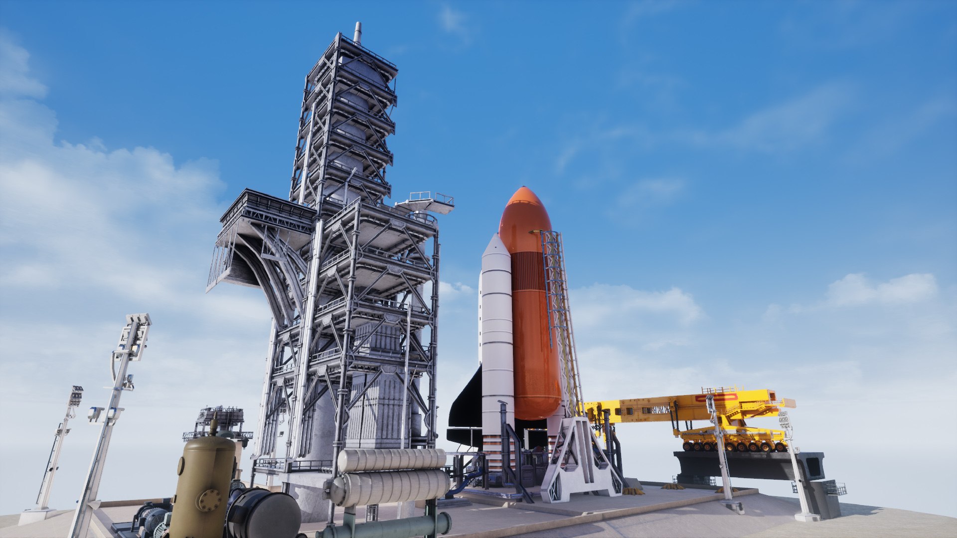 Space Shuttle Launch Realistic Environment 3D model - TurboSquid 2105261