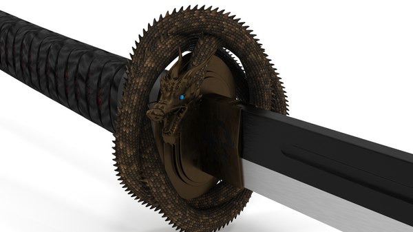 modelo 3d Dragón Katana - TurboSquid 2138261