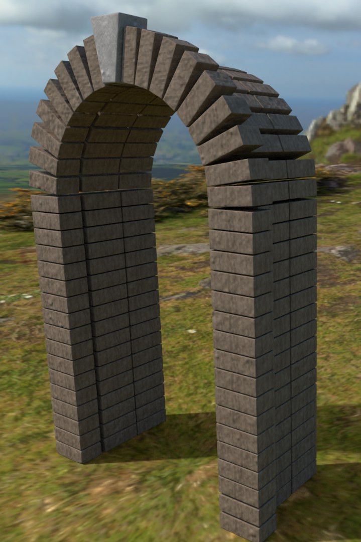 3D Brick Arch - TurboSquid 1393434