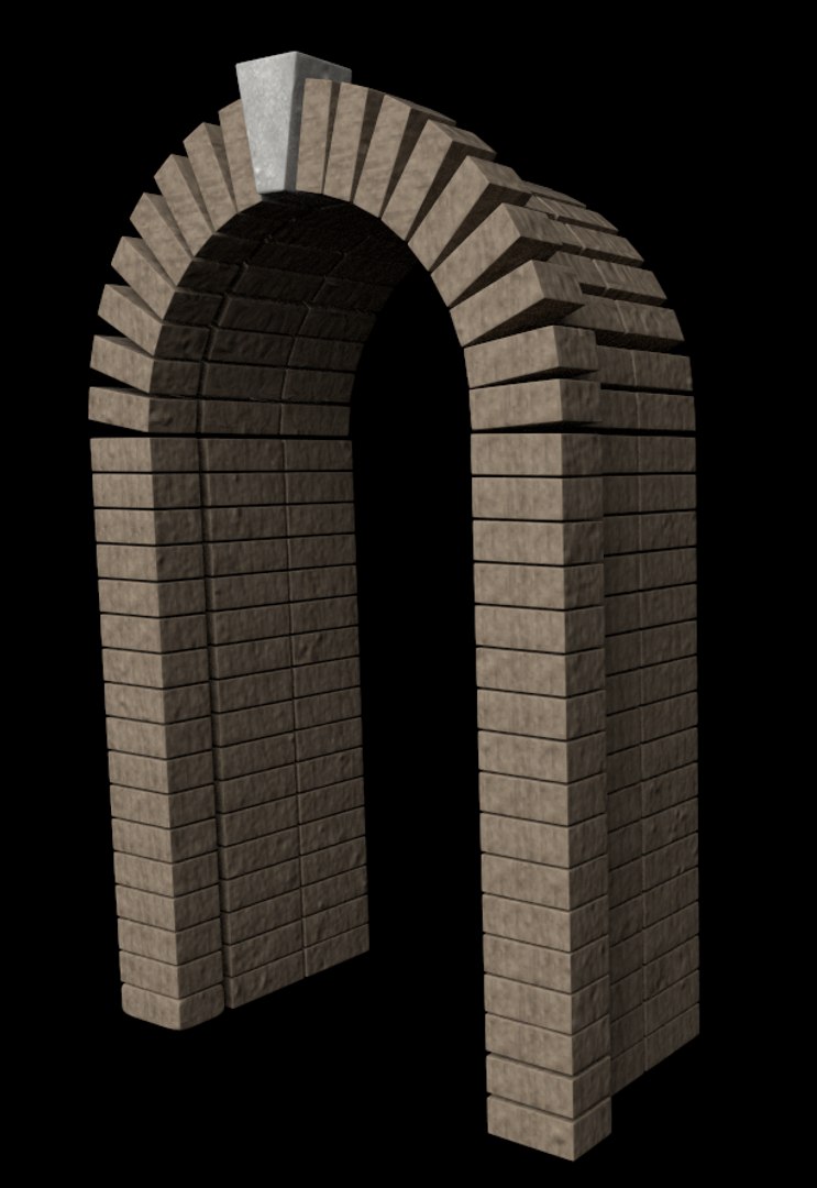3D Brick Arch - TurboSquid 1393434