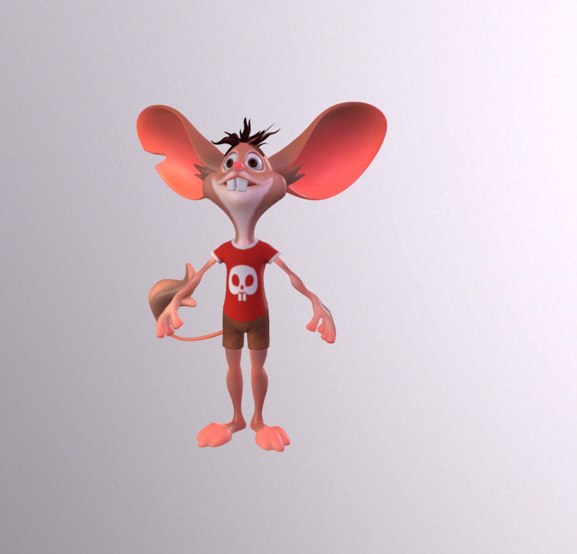 Cartoon Rat 3D Model - TurboSquid 1696125