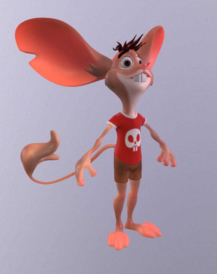 Cartoon Rat 3D Model - TurboSquid 1696125