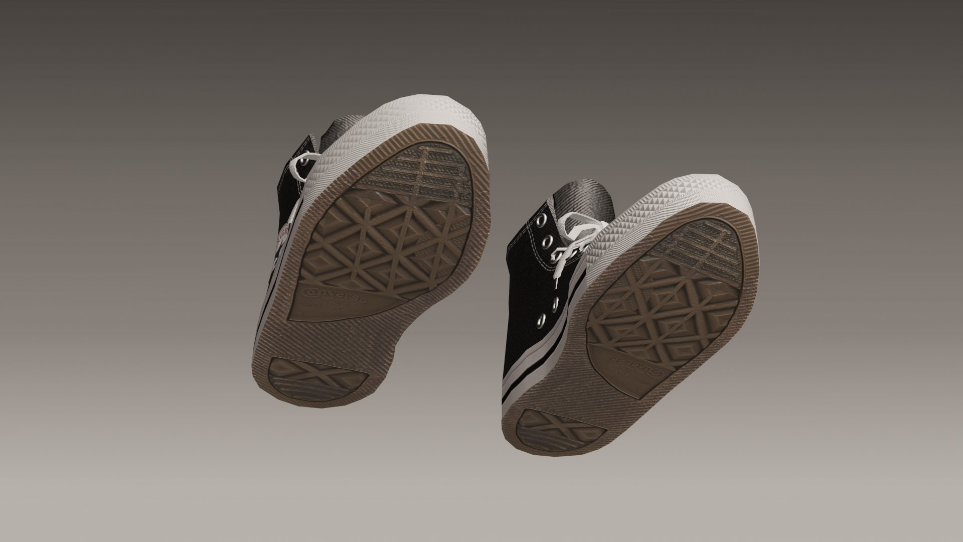 Converse Sneakers All Star Low Poly 02 3d Model Turbosquid 1736501